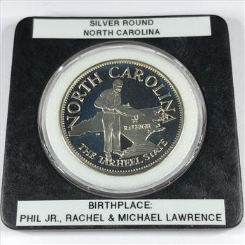 33.3 Grams Proof Sterling Silver Round Commemorating the State of NORTH ...