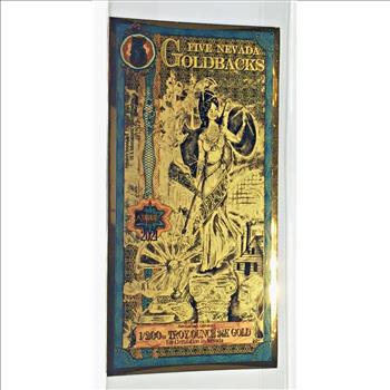 5 Nevada Goldbacks*1/200th Troy Ounces of 24K Gold*For Circulation in ...