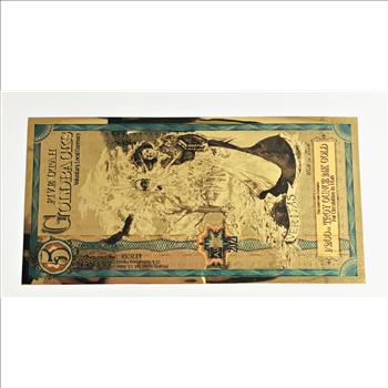 5 Utah Goldbacks*1/200th Troy Ounces of 24K Gold*For Circulation in ...