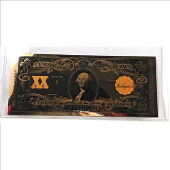 50mg 24K Gold $20 United States Gold Coin Note Commemorative | Property ...