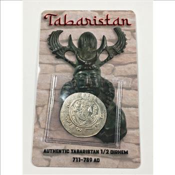 711-789 AD*Authentic Silver Tabaristan 1/2 Dirhem*On Historical ...