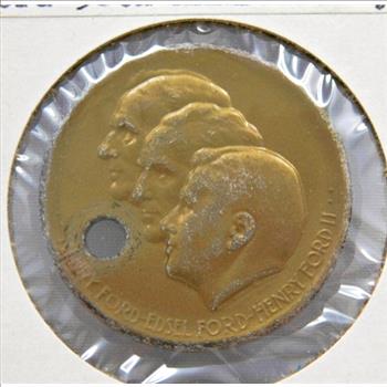 Lot of Four (4) Vintage Tokens: 1903-1953 Ford 50th Anniversary Medal ...