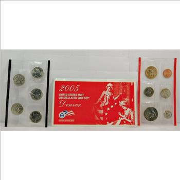 2005 US United States Mint Uncirculated Coin Set-Denver Minted-Original ...