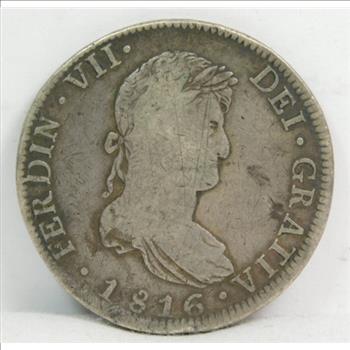 1816 Spanish Colonial Mexico Silver 8 Reales | Property Room