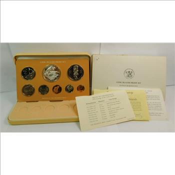 1978 Cook Islands Proof Set w/Silver Commemorative $5 Coin - Low ...
