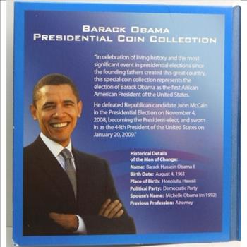 The Barack Obama Presidential Coin Collection - Three Colorized Quarter ...