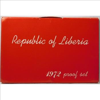 1972 Proof Set from the Republic of Liberia - Six Coin Set | Property Room