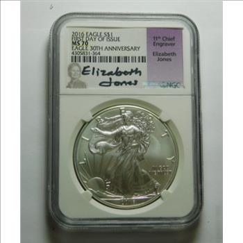 HIGH GRADE!! - FIRST DAY OF ISSUE!! - Signed By Elizabeth Jones; Chief ...