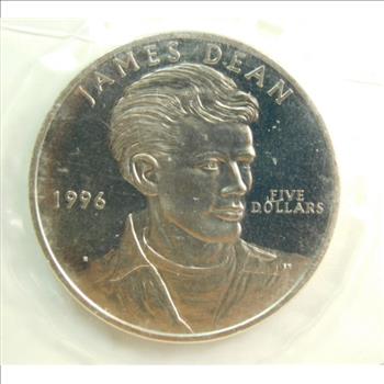 1996 $5 James Dean Commemorative Coin | Property Room
