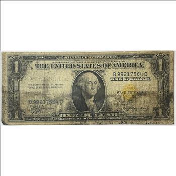 1935A $1 North Africa World War II Emergency Issue Yellow Seal Silver ...