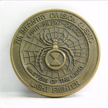 Challenge Coin - 7th Infantry Division - (Light Fighter) - 1.5 ...