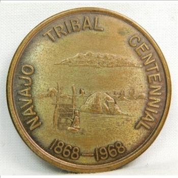 1868-1968 Navajo Tribal Centennial - Bronze Medal/Coin - 100 Years Of ...