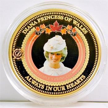 2017 Princess Diana Legacy 14K Gold Plated Proof Non Monetary Coin ...