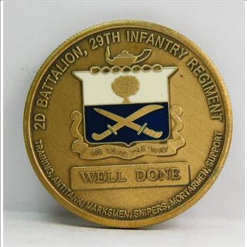 Challenge Coin - 2D Battalion, 29th Infantry Regiment - 1.5" Diameter ...