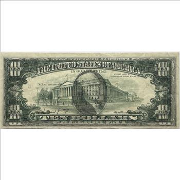 MINT ERROR 1977A $10 Face to Back Dark Ink Offset Overprint Error ...