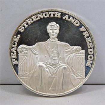 .999 Fine Silver Lincoln Memorial - Peace, Strength and Freedom - Half ...