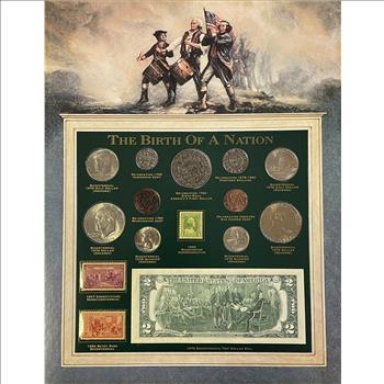 The Birth of a Nation Coin and Stamp Set w/Bicentennial Coinage ...