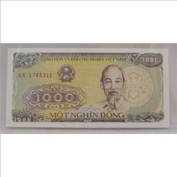 1988 Viet Nam 1000 Dong Crisp And Uncirculated Banknote | Property Room