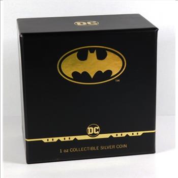 PROOF Silver Batman Logo New Zealand w/ Box, Paper LIMITED ONLY 5000 ...
