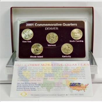 2001 Denver Minted Commemorative Platinum Edition State Quarter ...