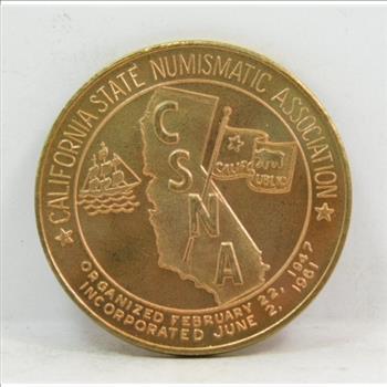 California State Numismatic Association Commemorative Medal/Coin - 1999 ...