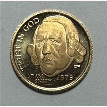 1/10 oz Pure Gold 1979 Adam Smith - Trust in God - Proof Gold ...