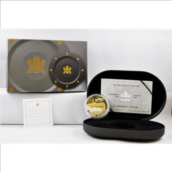 2003 $20 Canada HMCS Bras d'or (FHE-400) Military Ship - Gold Plated ...