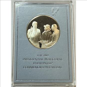 1993 Bill Clinton Presidential Eyewitness PROOF Commemorative Medal ...