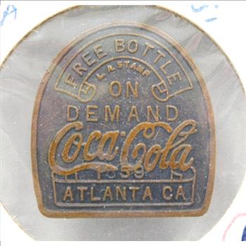 Coca-Cola- Free Bottle In Atlanta Token | Property Room