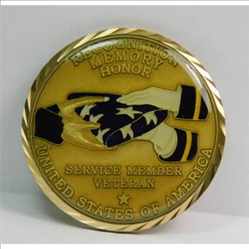 Challenge Coin - Recognition; Memory; Honor - Service Member Veteran ...