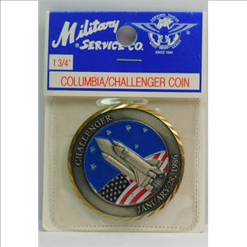 Challenge Coin - Columbia/Challenger - 1.75" Diameter | Property Room