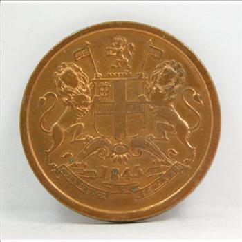 SCARCE 1845 British India - East Indian Company - Half Anna | Property Room