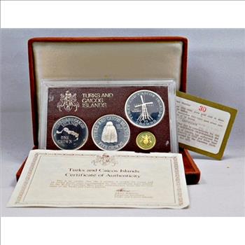 RARE 1976 Turks and Caicos Islands Gold and Silver Proof Set - #30 of ...