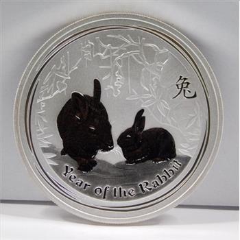 1 oz .999 Fine Silver 2011 Australia Lunar Series - Year of the Rabbit ...