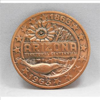 1863-1963 Arizona Territorial Centennial Coin/Medal | Property Room