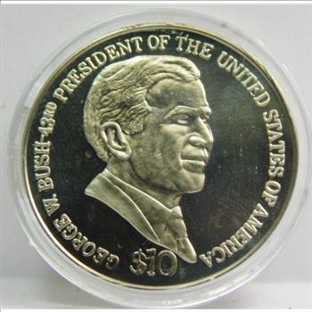 George Bush Coin "Presidents of the USA" Custom Holder | Property Room