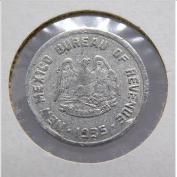 1935 New Mexico Bureau of Revenue One Mill Tax Token | Property Room