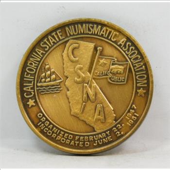 California State Numismatic Association Commemorative Medal/Coin - 1995 ...