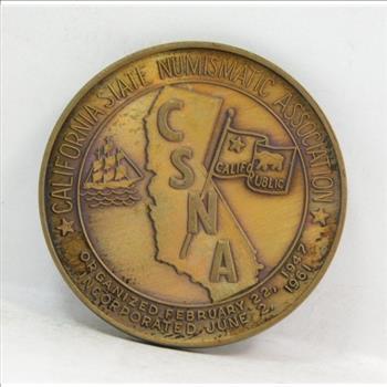 California State Numismatic Association Commemorative Medal/Coin - 1999 ...