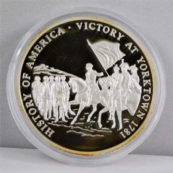 From the History of America Coin Collection - 1.5" Silver Plated ...