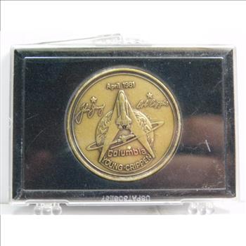 1981 Space Shuttle Columbia Young-Crippen Nasa Space Commemorative Coin ...