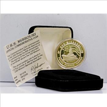RARE - U.S.S. Missouri Official Commemorative Coin - This Proof ...