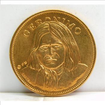 Geronimo Bronze Commemorative Coin/Medallion - Apache Chief - 1" in ...