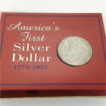 America's First Silver Dollar Replica Coin in Story Board | Property Room