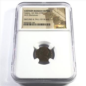 Ancient*Eastern Roman Empire*Valens, AD 364-378*AE3 (Nummus)*Decline ...
