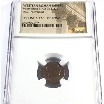 Ancient*Western Roman Empire*Valentinian I, AD 364-375*AE3 (Nummus ...