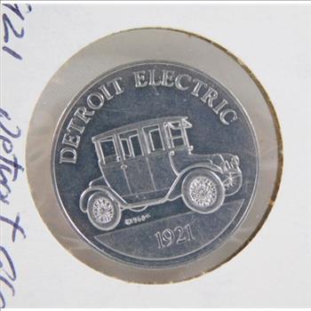 Antique Car Coin Series - Detroit Electric - Aluminum | Property Room