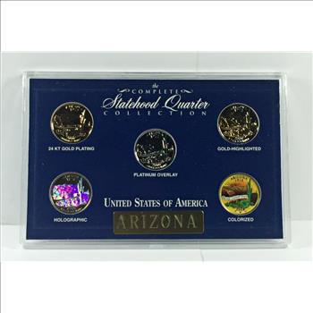 Arizona State Commemorative Quarters*24K Gold Layered, Highlighted ...