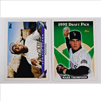 Baseball Cards*Mark Thompson and Jerald Clark | Property Room