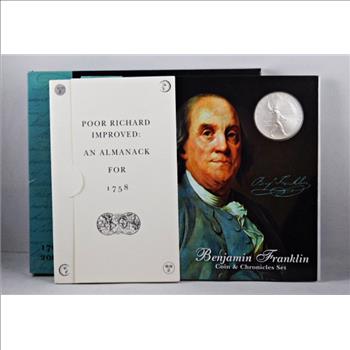 Benjamin Franklin Coins & Chronicles Set*2006-P Silver Dollar, Four ...